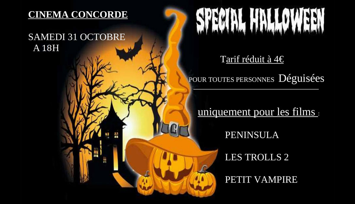 Halloween Cinéma Concorde Moissac 2020 - Ville de Moissac