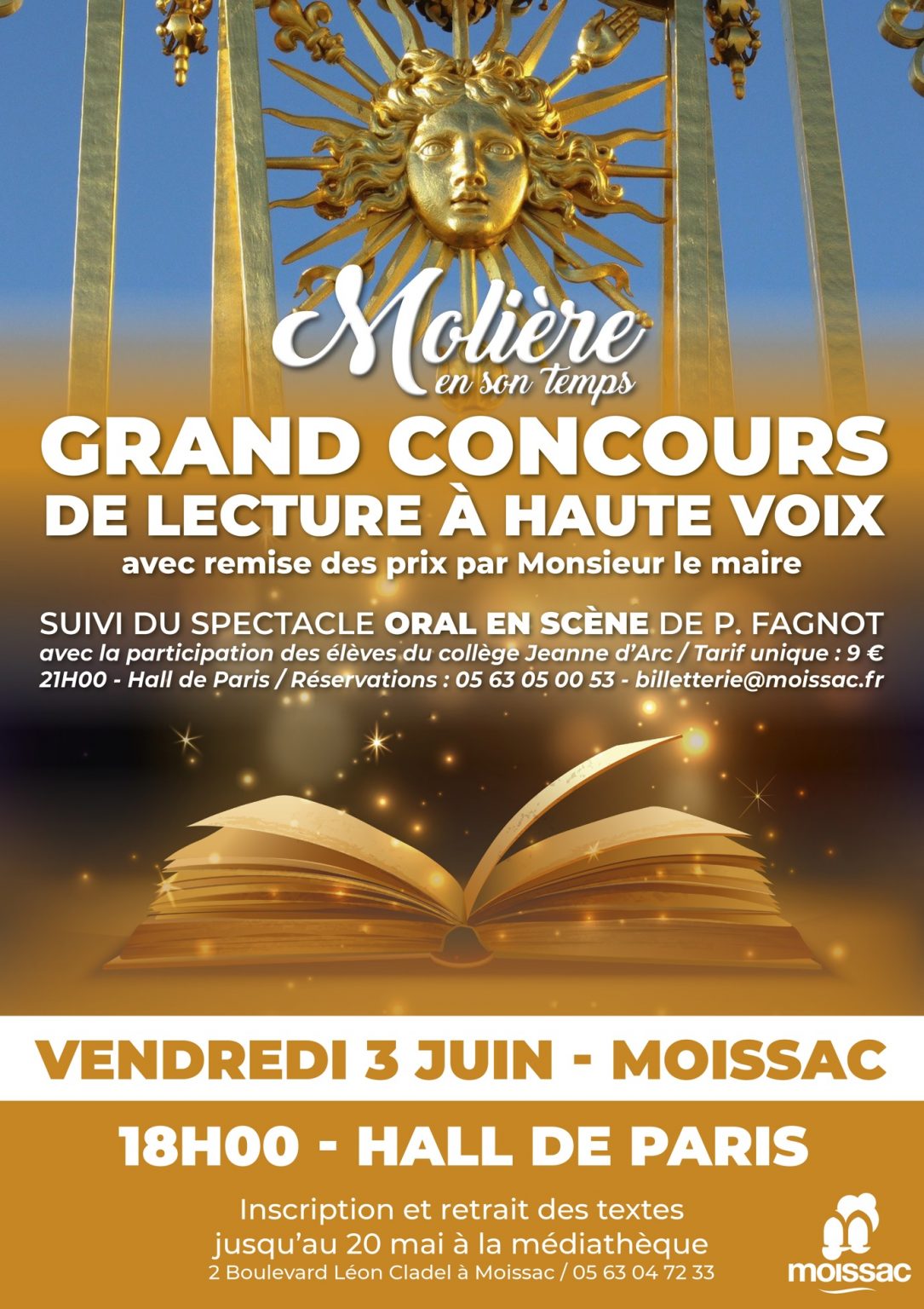 GRAND CONCOURS DE LECTURE A HAUTE VOIX - Ville de Moissac