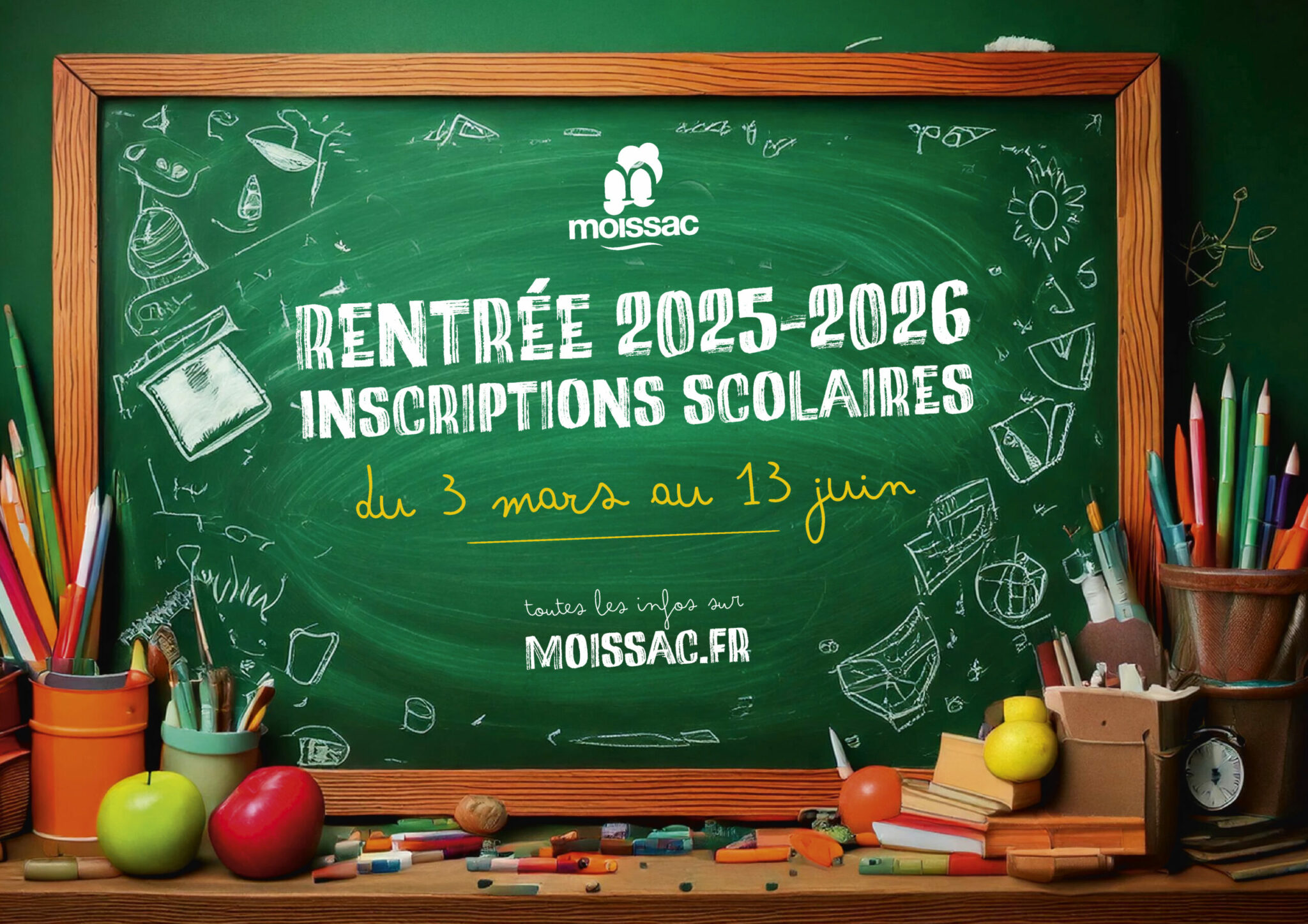 Inscriptions Rentrée Scolaire 2025 2026 MOISSAC - Ville de Moissac